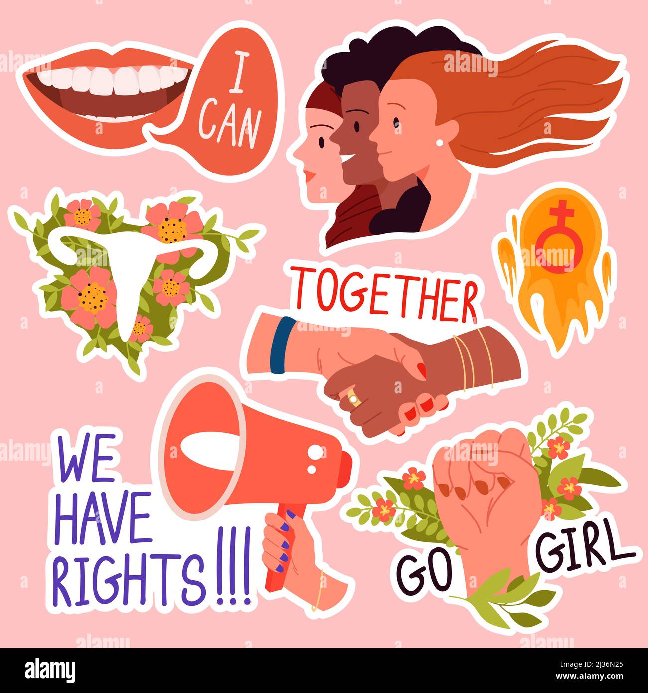 Women supporting Stock Vector Images - Alamy