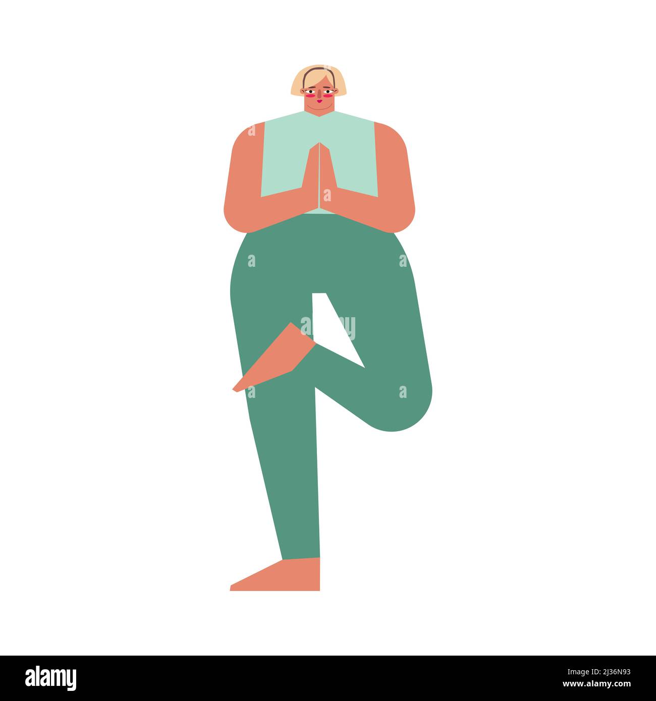 Half lotus tree pose hi-res stock photography and images - Alamy