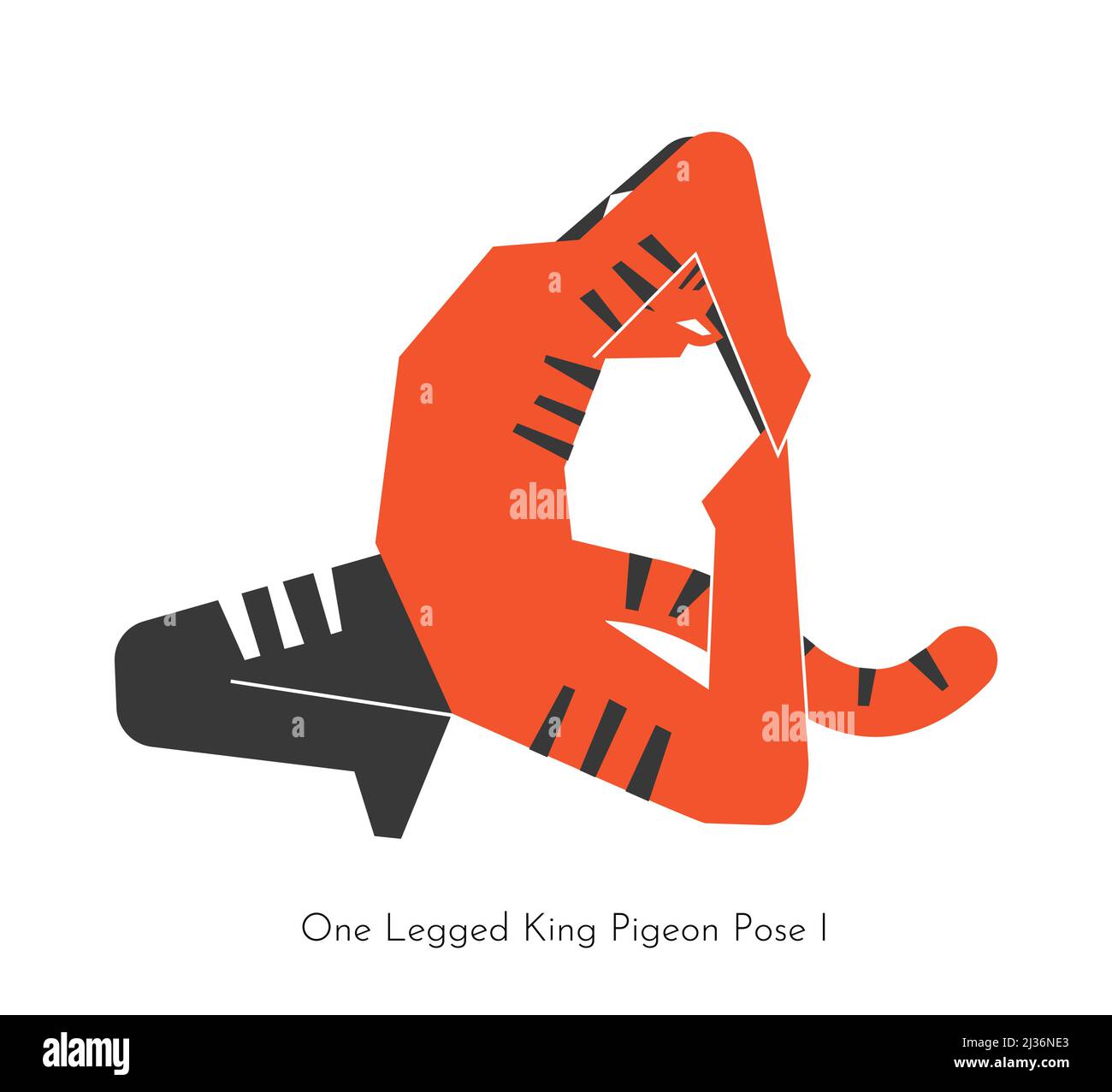 Vector isolated concept with cartoon animal learning yoga practice ...