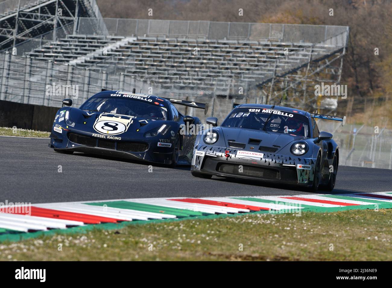 Scarperia, 24 March 2022: Ferrari 488 GT3 of Kessel Racing Team driven ...