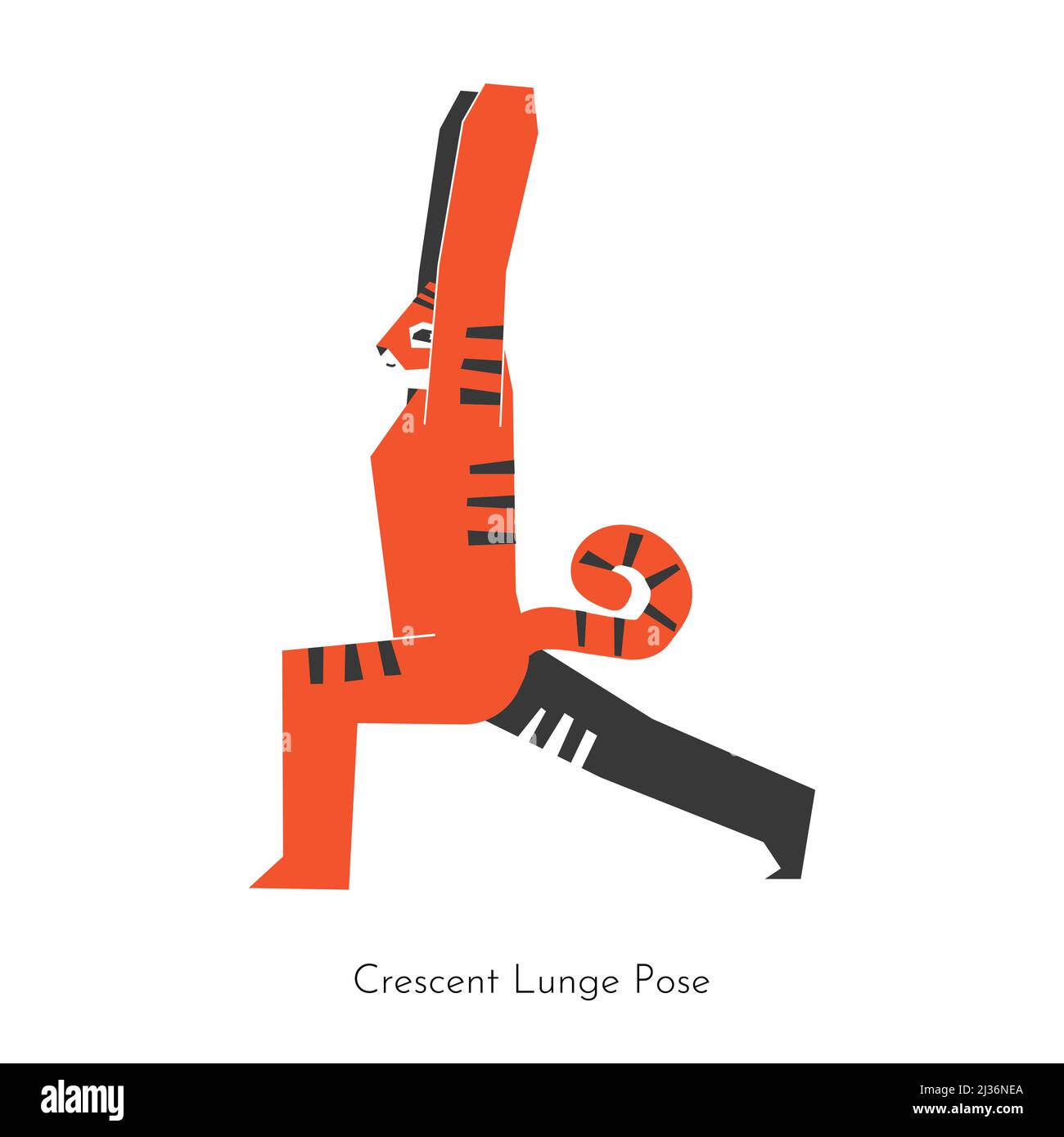 Vector isolated concept with cartoon animal learning yoga practice with ...