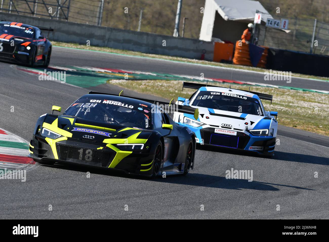 Scarperia, 24 March 2022: Audi R8 LMS GT3 EVO II of Phoenix Racing Team ...