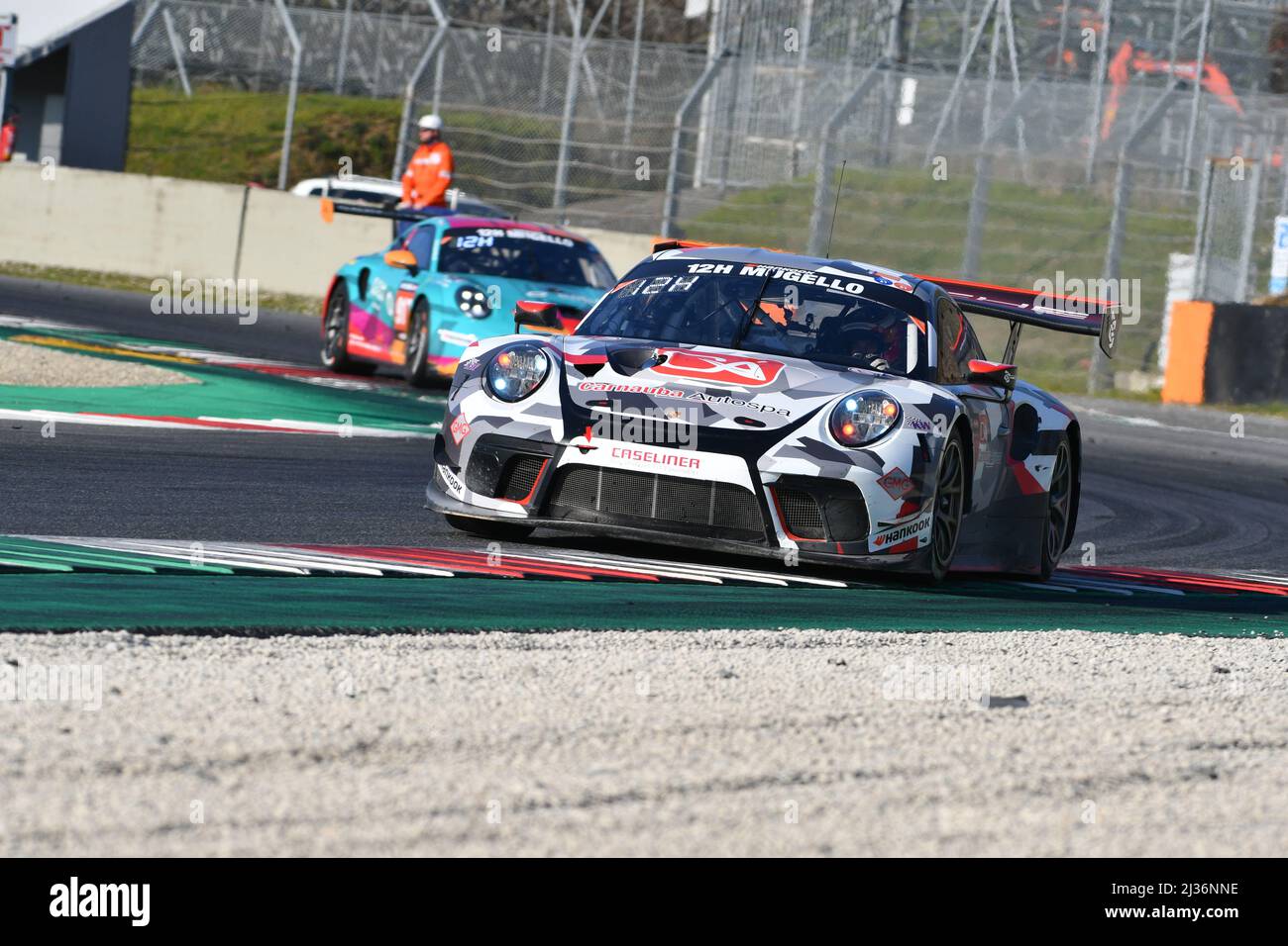 Scarperia, 24 March 2022: Porsche 911 GT3 R (991 II) of Team Earl ...