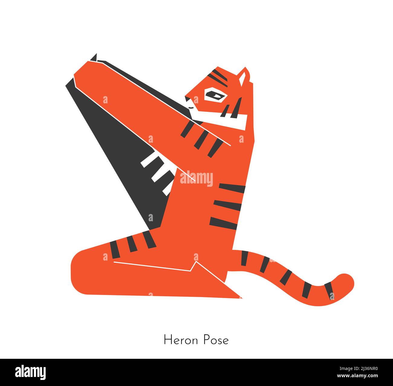 Hamstring stretch Stock Vector Images - Alamy