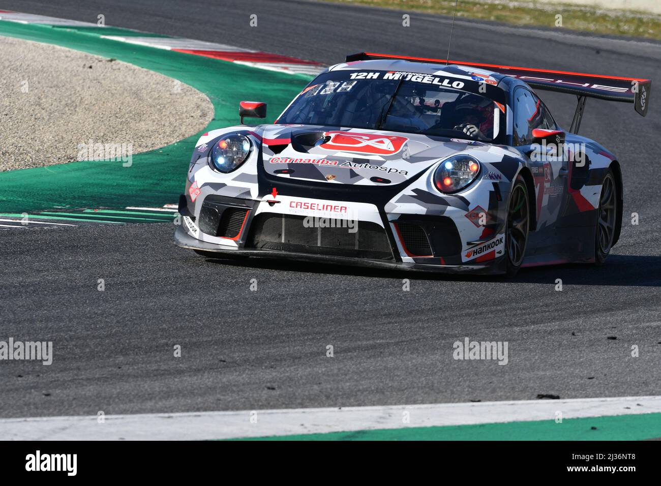 Scarperia, 24 March 2022: Porsche 911 GT3 R (991 II) of Team Earl ...