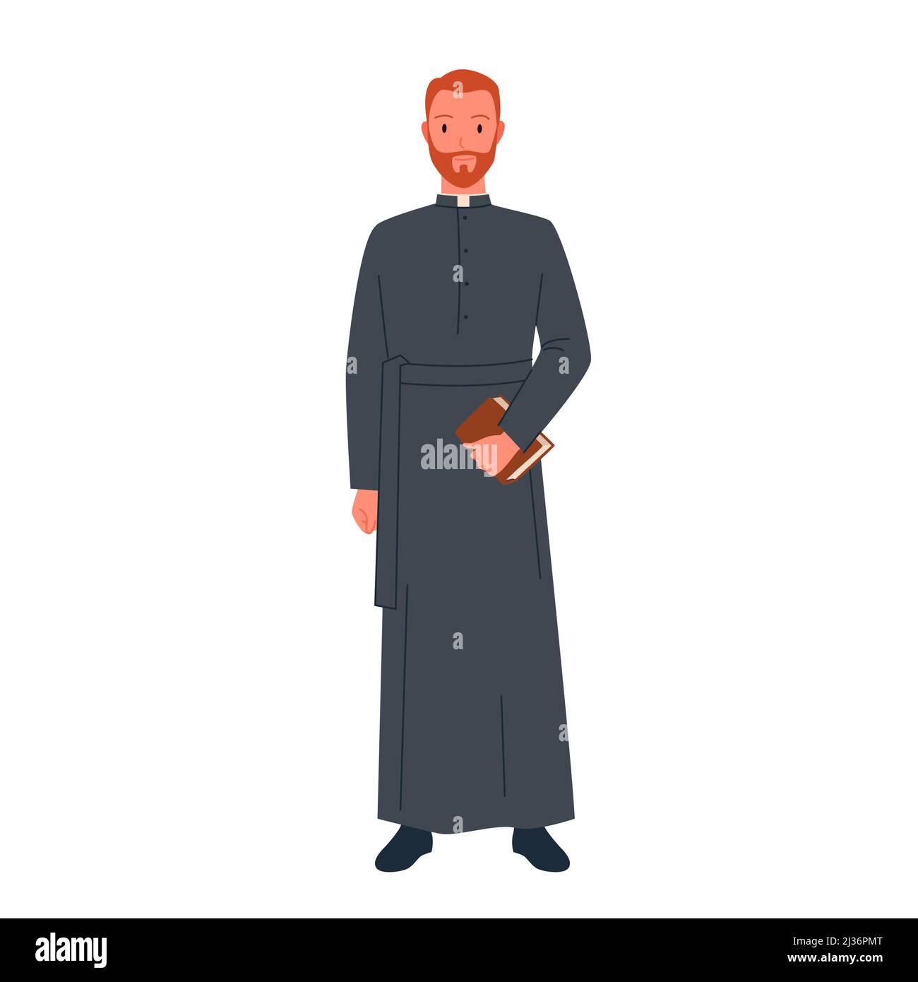 Priest holding the mass Stock Vector Images - Alamy