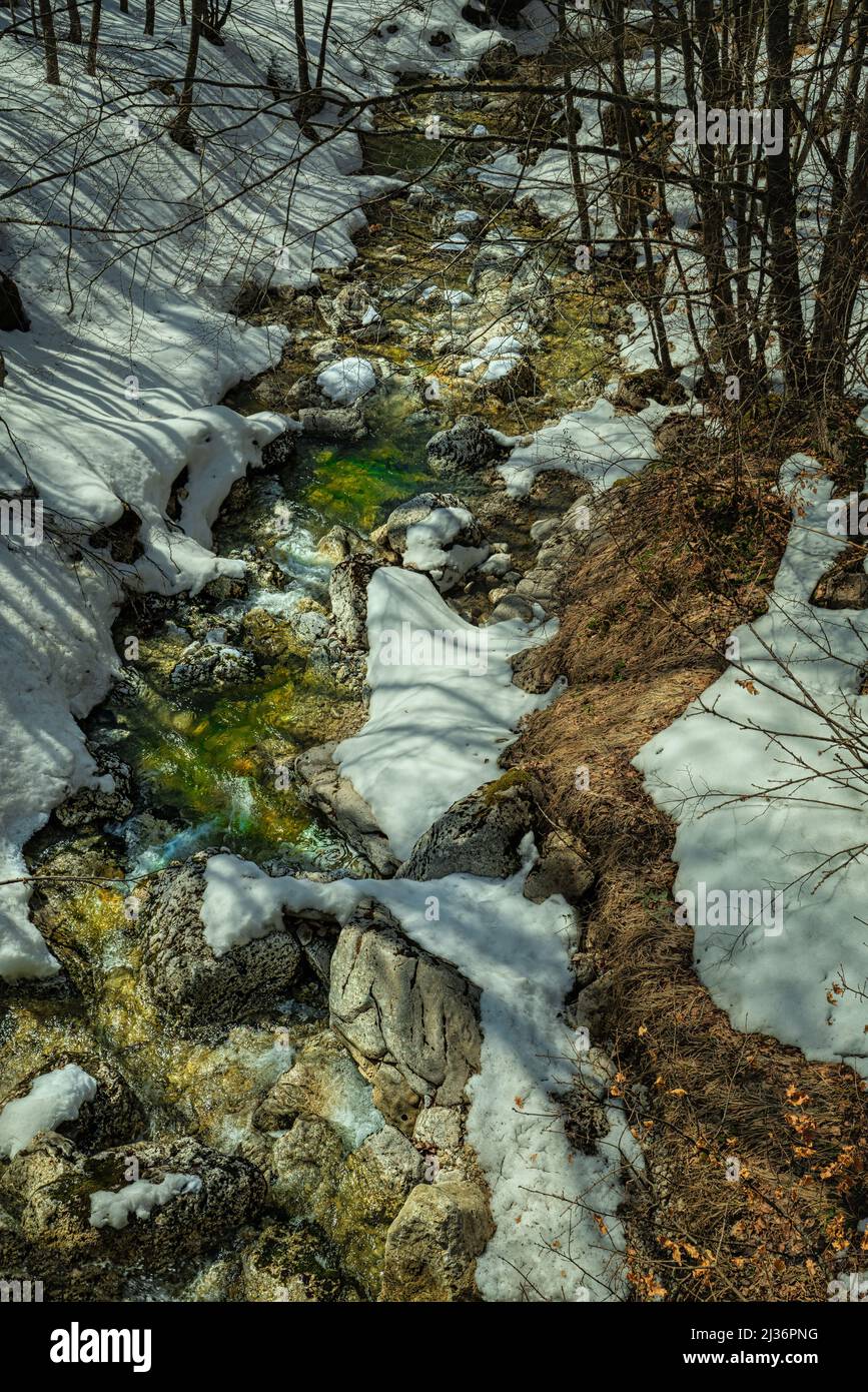 Stream flows into the river hi-res stock photography and images - Alamy