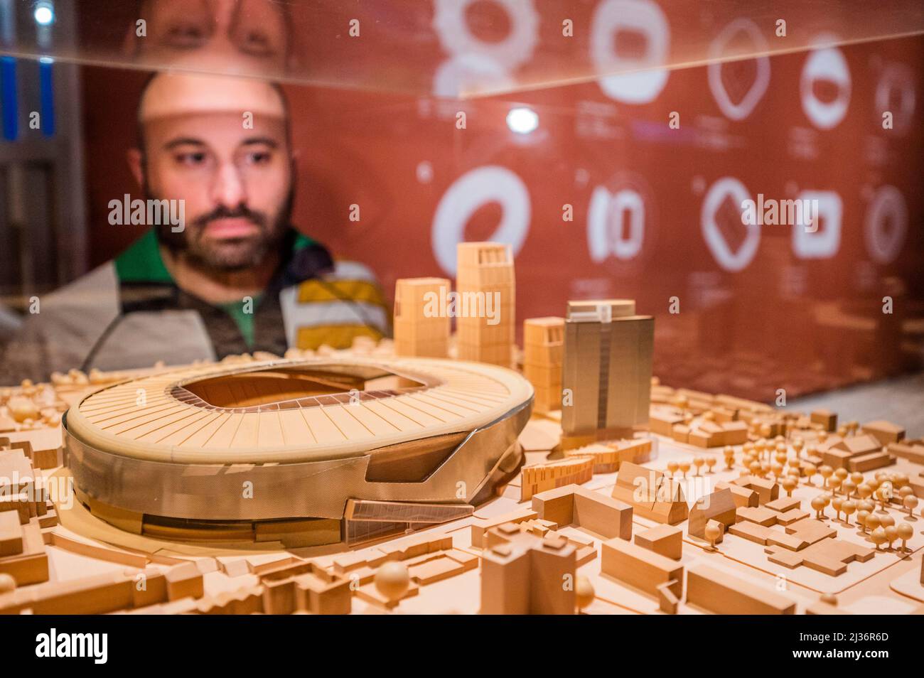 London, UK. 6th Apr, 2022. An original model of the ne Tottenham ...