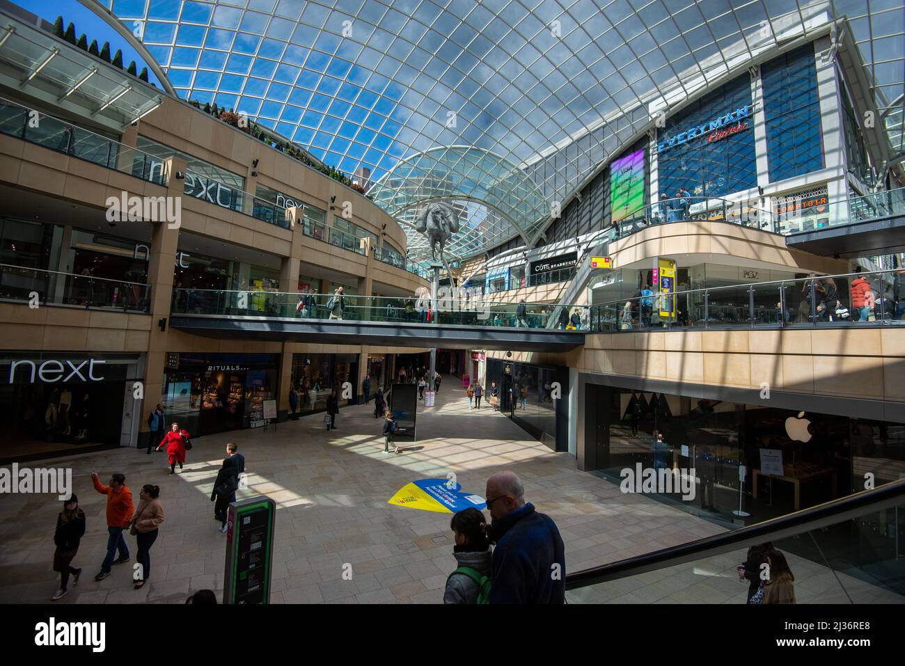 Trinity Leeds, shopping and leisure centre opened in 2013 Stock Photo ...