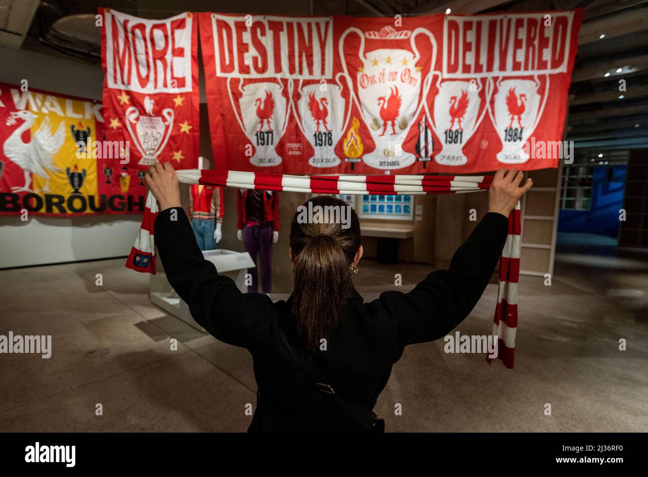 Liverpool Fc Banner Liverpool Banner Celebrating Their European