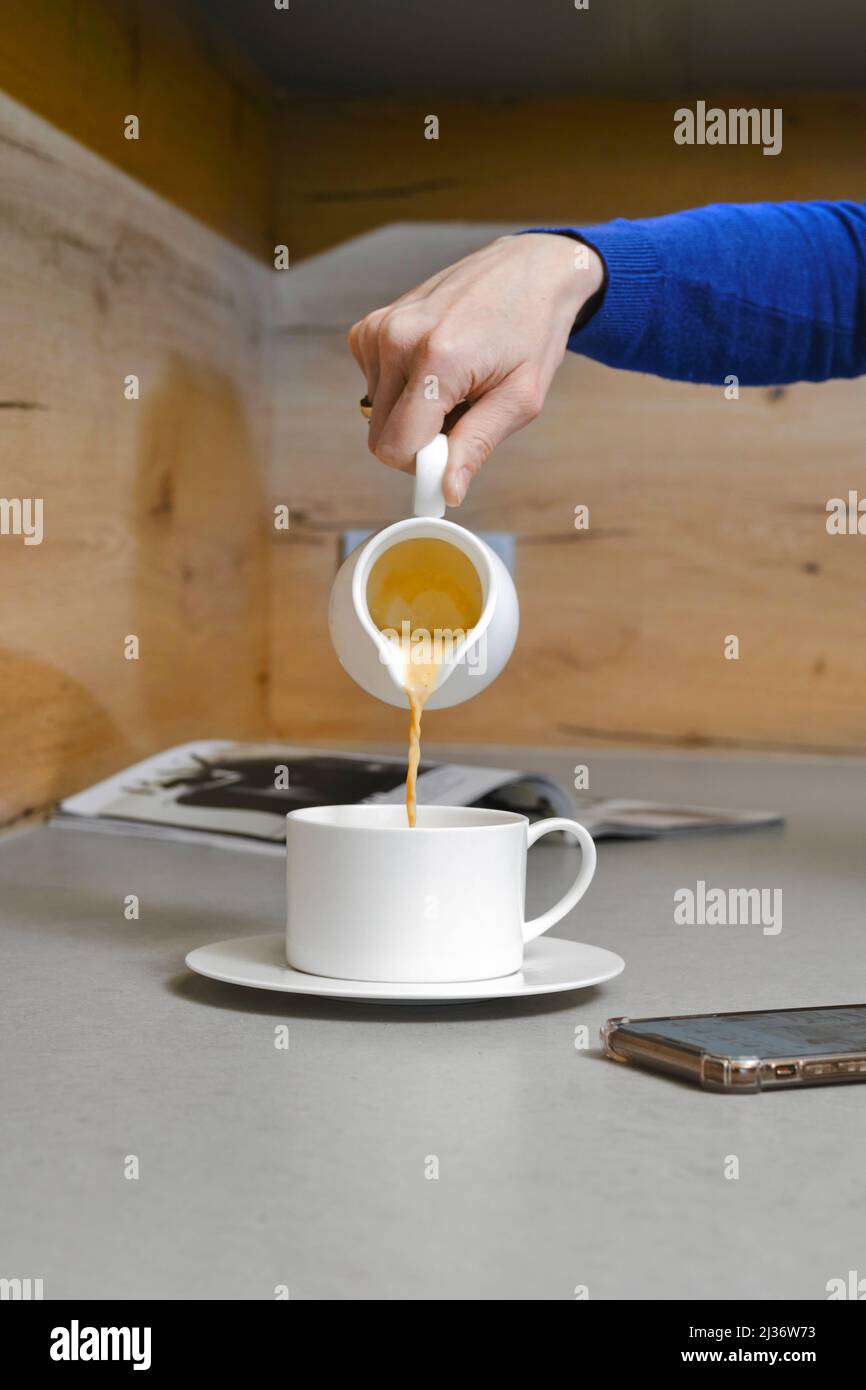 Soya milk coffee hi-res stock photography and images - Alamy