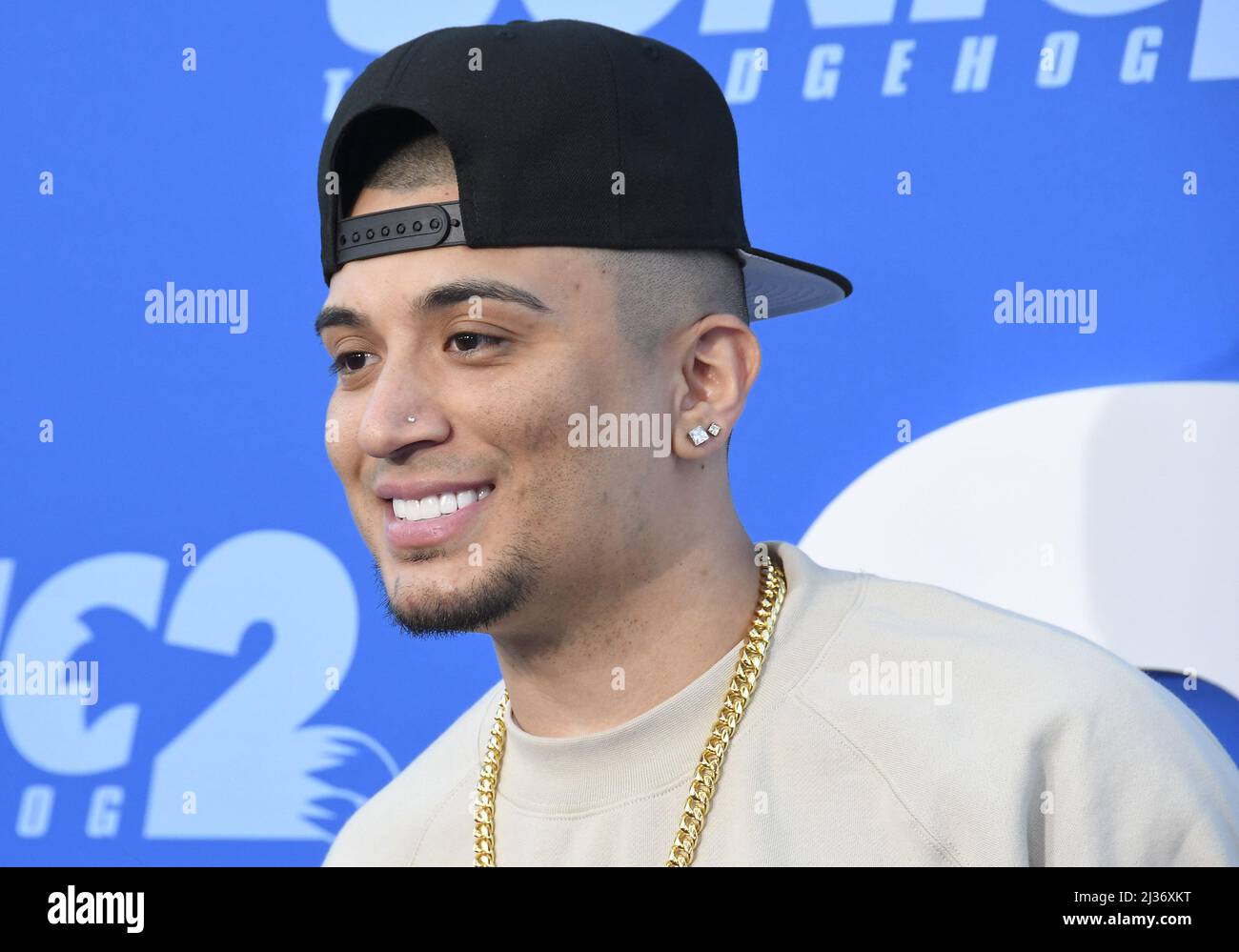 Justice Alexander arrives at the SONIC THE HEDGEHOG 2 Los Angeles ...