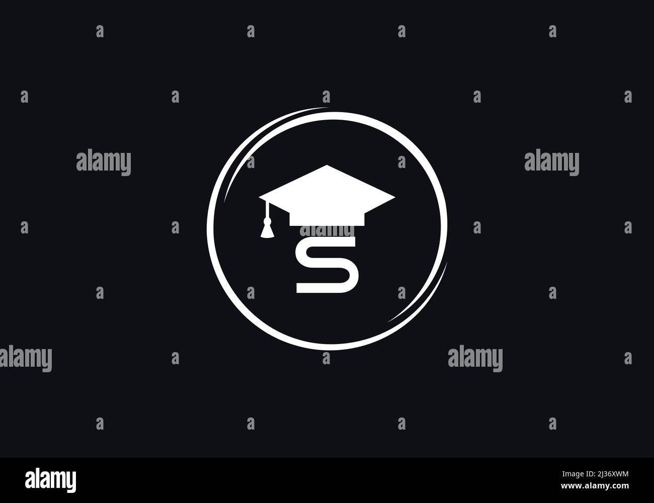 Educational sign and Graduation cap with the letter and alphabets ...