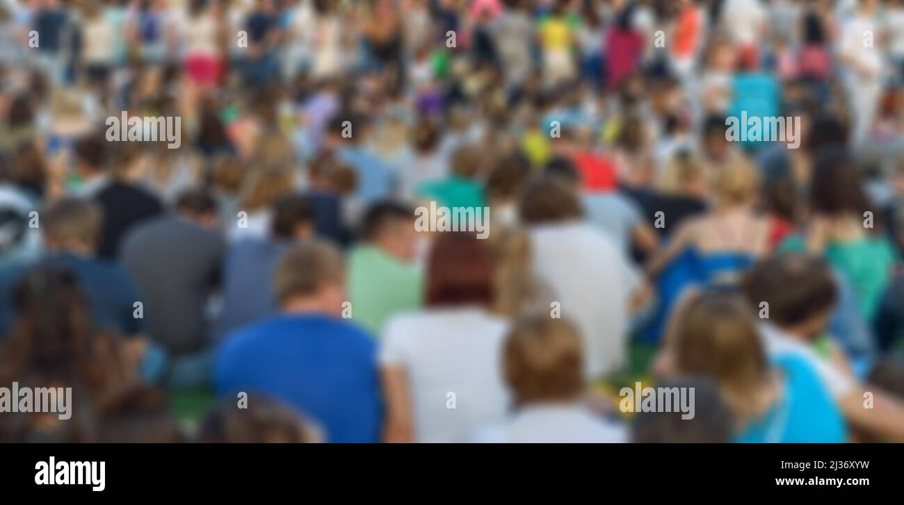 Blurred crowd diverse people hi-res stock photography and images - Alamy