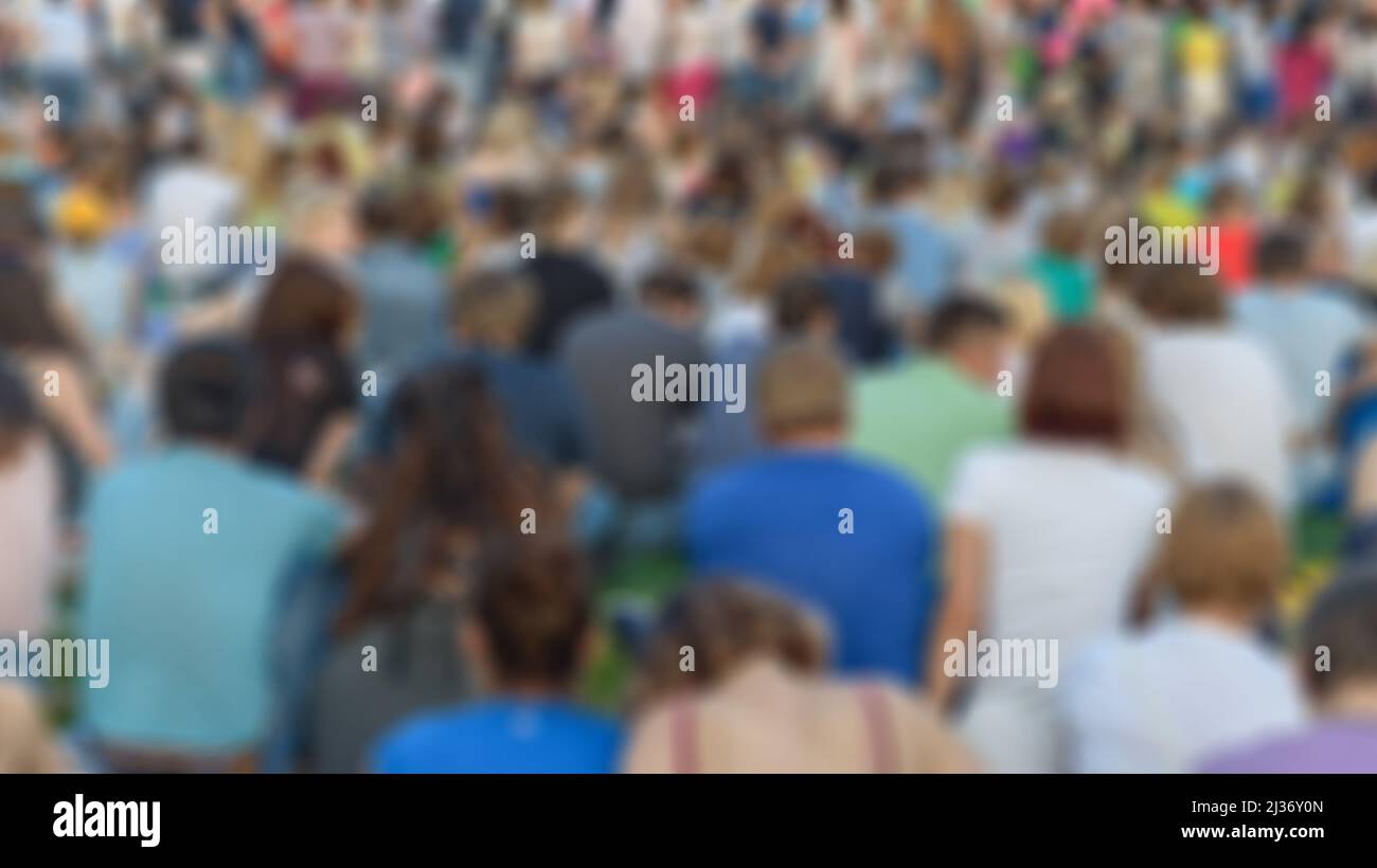 Blurred crowd diverse people hi-res stock photography and images - Alamy