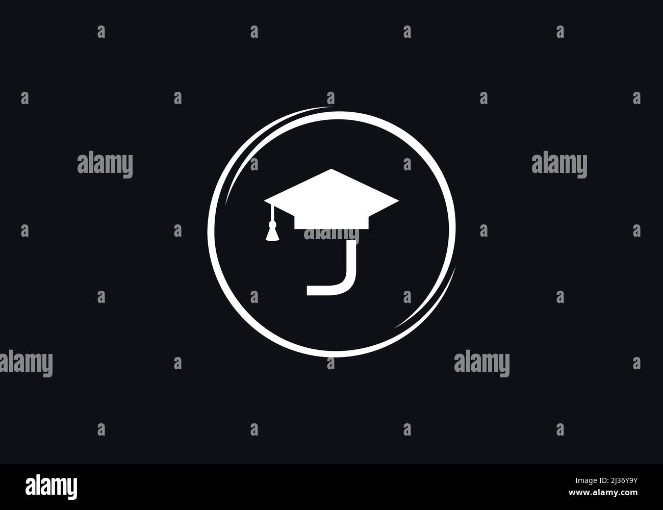 Educational sign and Graduation cap with the letter and alphabets ...