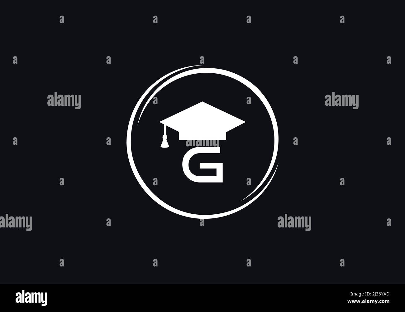 Educational sign and Graduation cap with the letter and alphabets ...