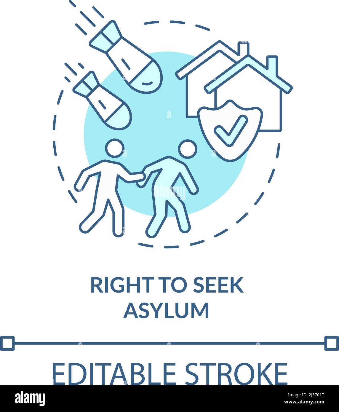 Refugee asylum seekers Stock Vector Images - Alamy