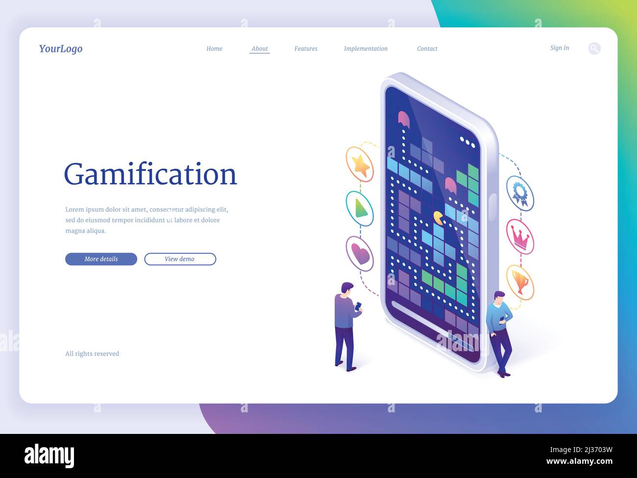 Gamification banner hi-res stock photography and images - Alamy