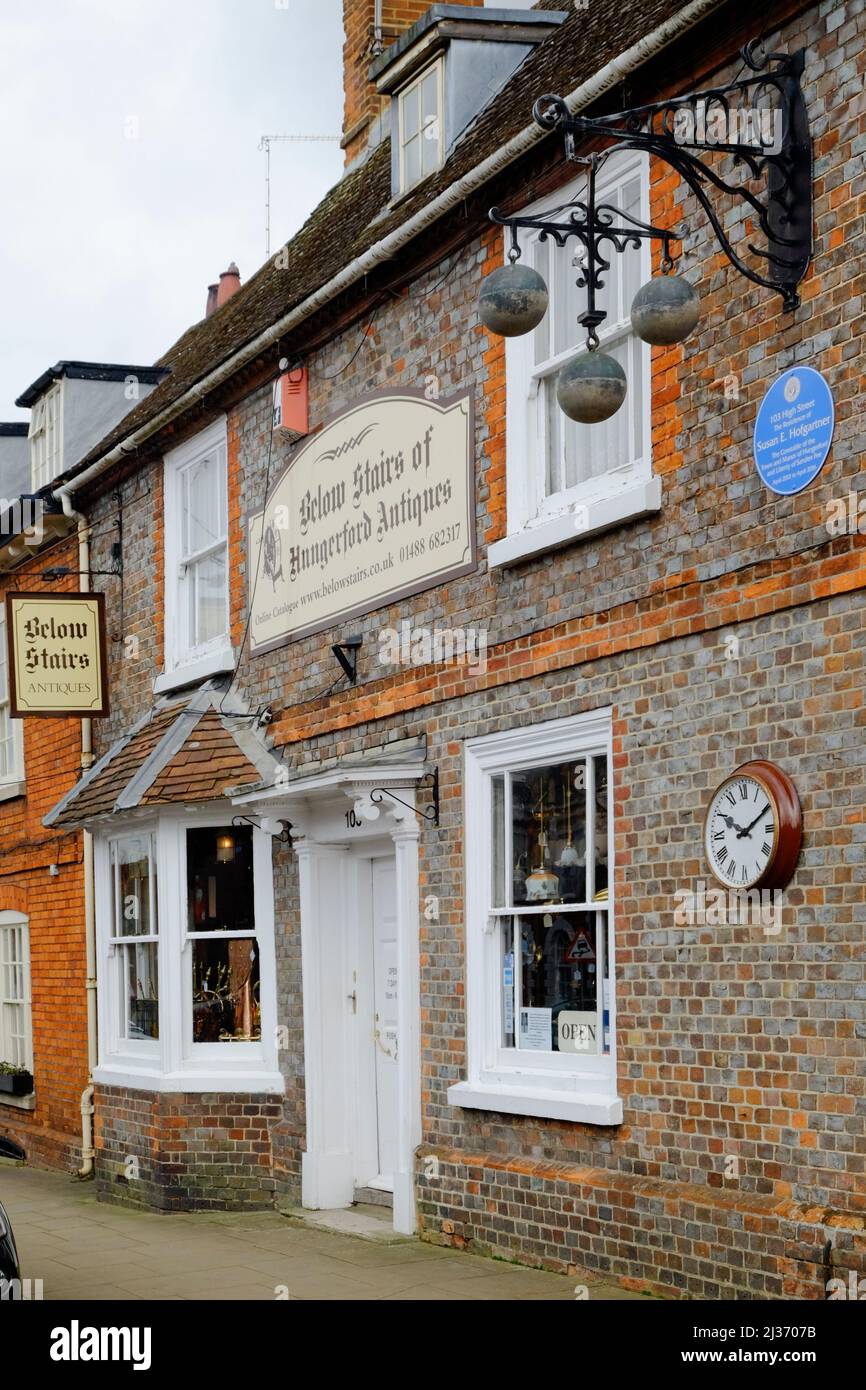 Around Hungerford, a market town in Berkshire. Below stairs of ...