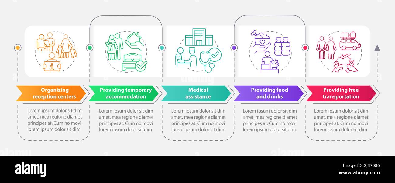 Government initiatives rectangle infographic template Stock Vector ...