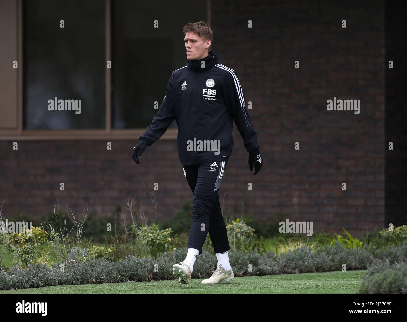 Leicester City's Jannik Vestergaard during a training session at the ...