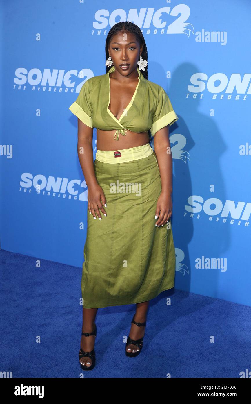 Los Angeles, Ca. 5th Apr, 2022. Isan Elba at Sonic The Hedgehog 2 ...