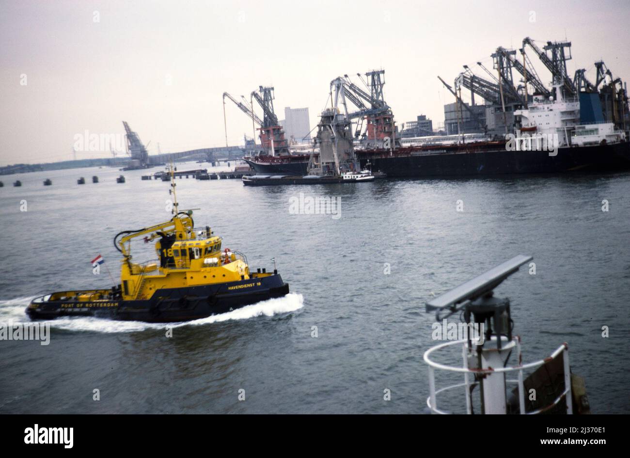 Tug boat Havendiest 18, Port of Rotterdam, Netherlands, c 1987 Stock ...