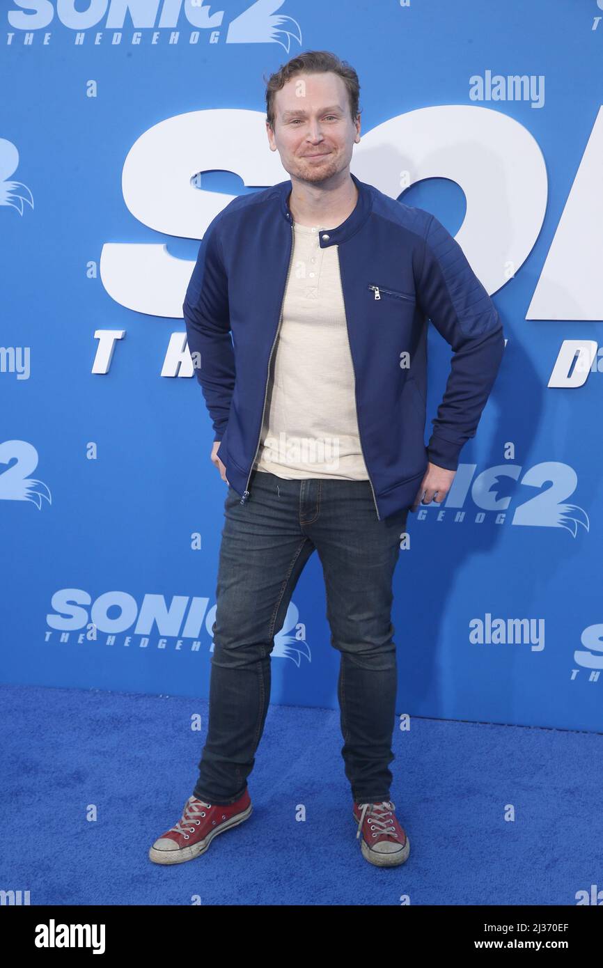 Los Angeles, Ca. 5th Apr, 2022. Coy Jandreau at Sonic The Hedgehog 2 ...