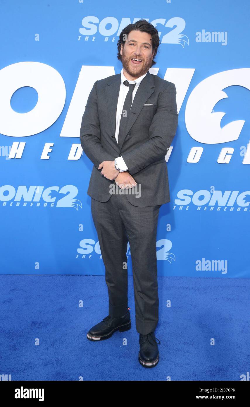 Los Angeles, Ca. 5th Apr, 2022. Adam Pally at Sonic The Hedgehog 2 ...