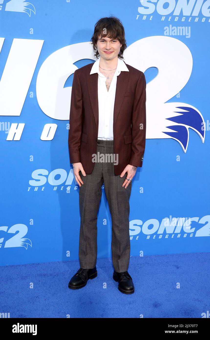 Los Angeles, Ca. 5th Apr, 2022. Jack Marsden at Sonic The Hedgehog 2 ...