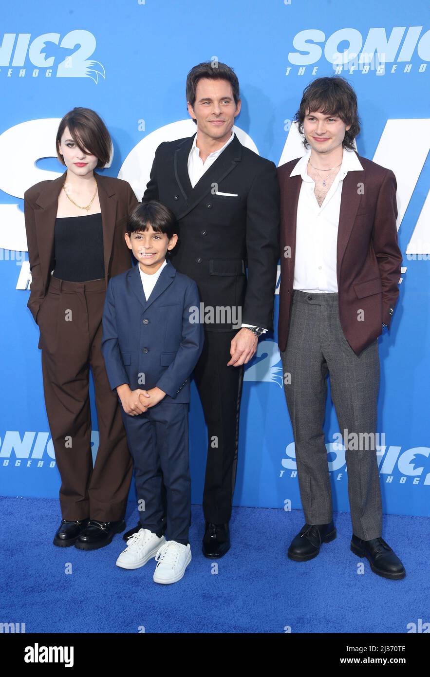 Los Angeles, Ca. 5th Apr, 2022. James Marsden, Jack Marsden, Mary James ...