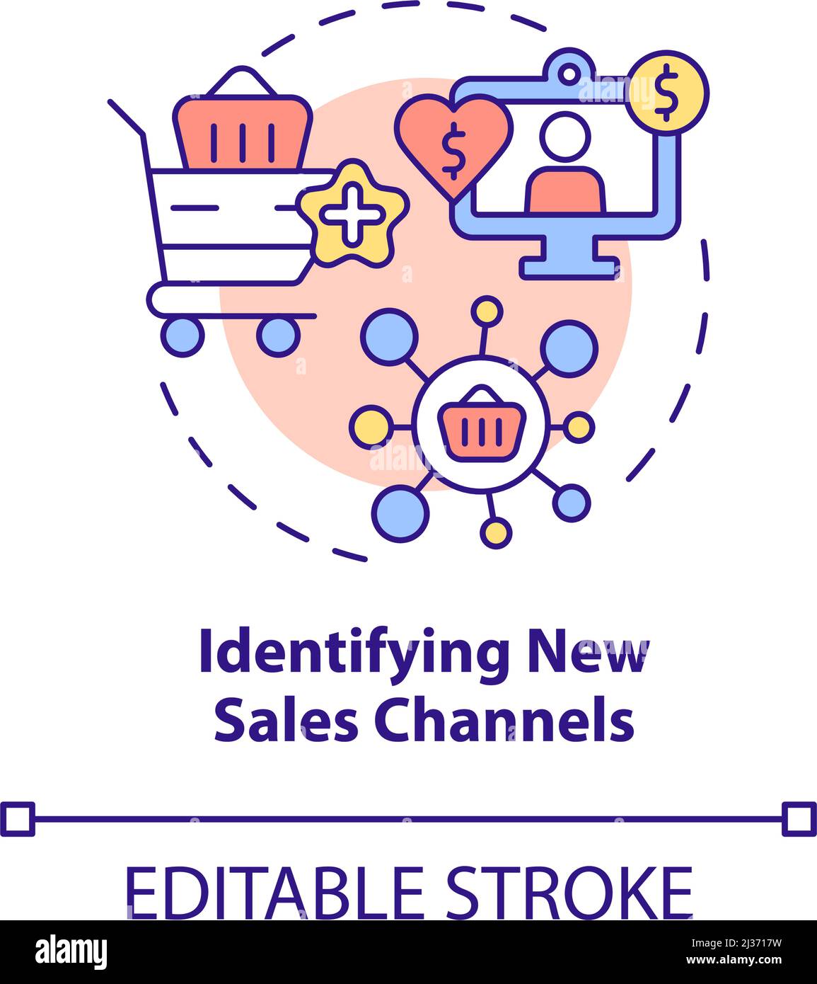 Identifying new sales channels concept icon Stock Vector Image & Art ... Identifying new sales channels concept icon Stock Vector Image & Art ...