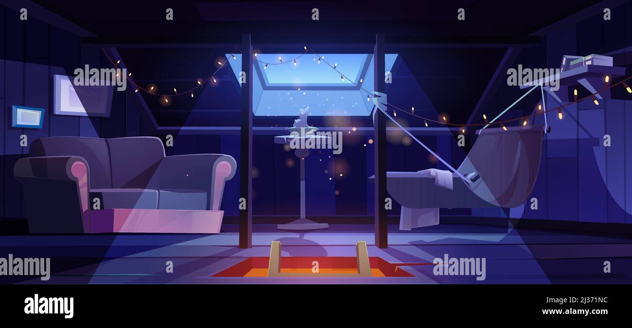 Hammock inside Stock Vector Images - Alamy