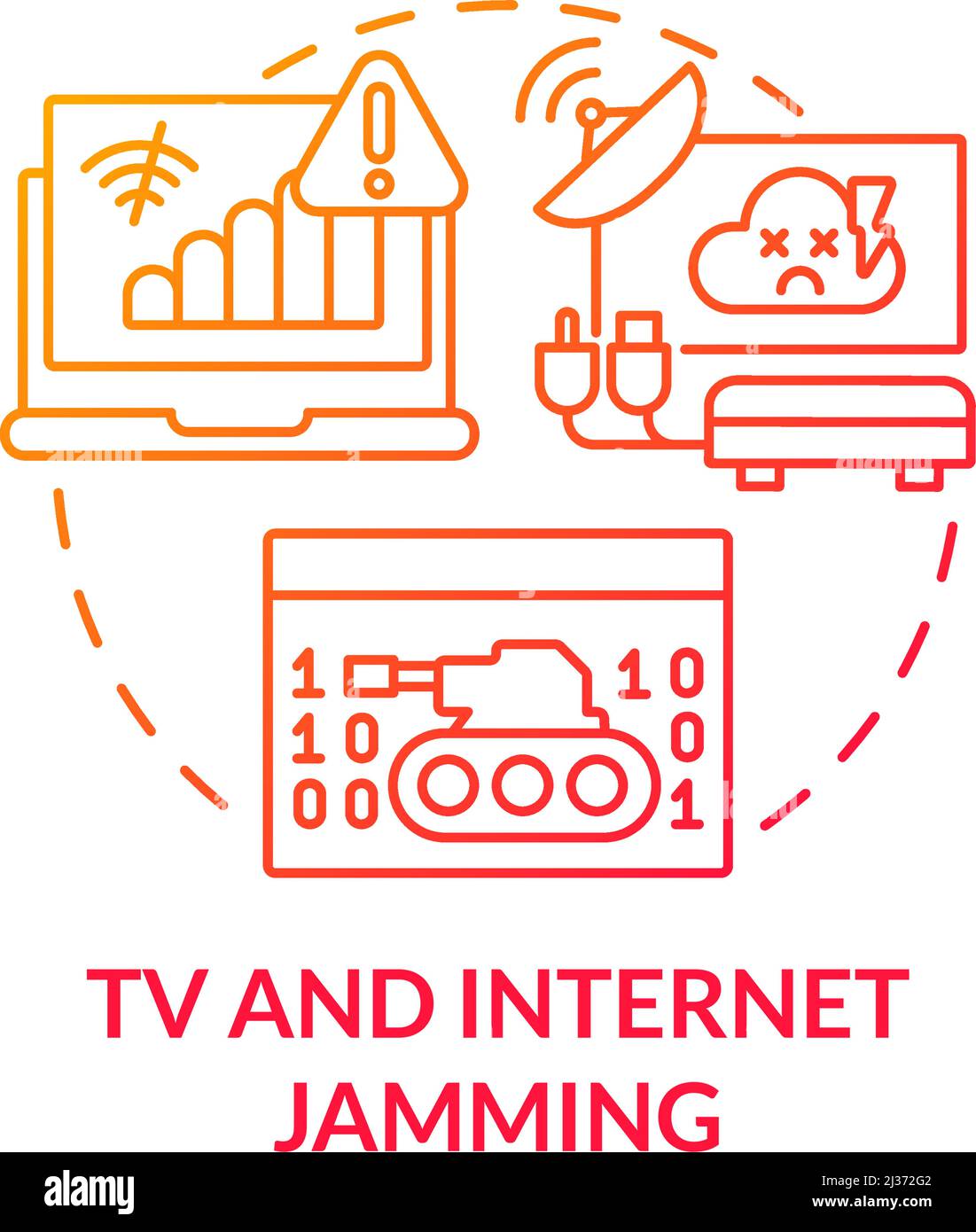 Communication interference Stock Vector Images - Alamy