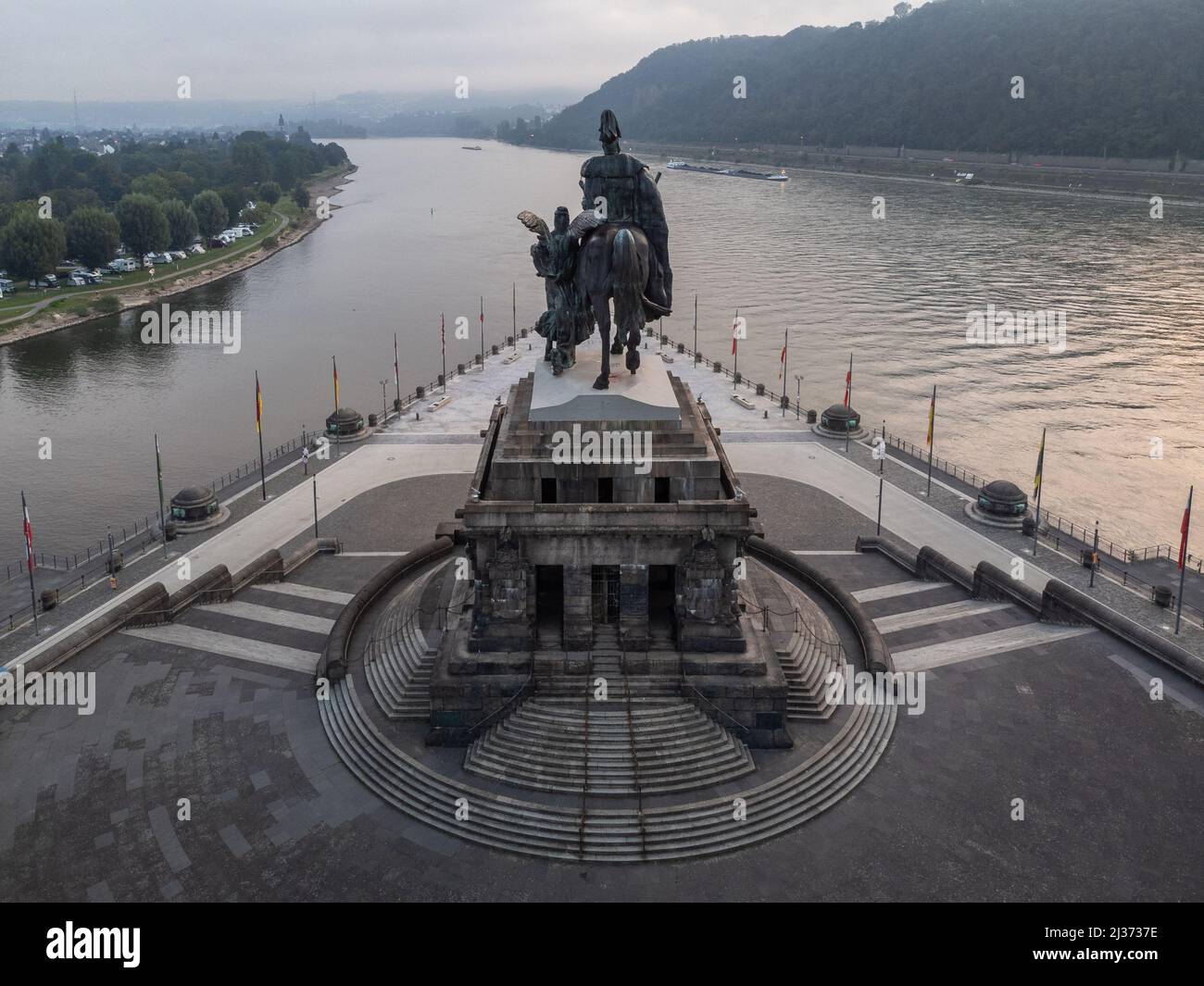 View of The Kaiser Wilhelm Statue in Koblenz, Germany Stock Photo - Alamy