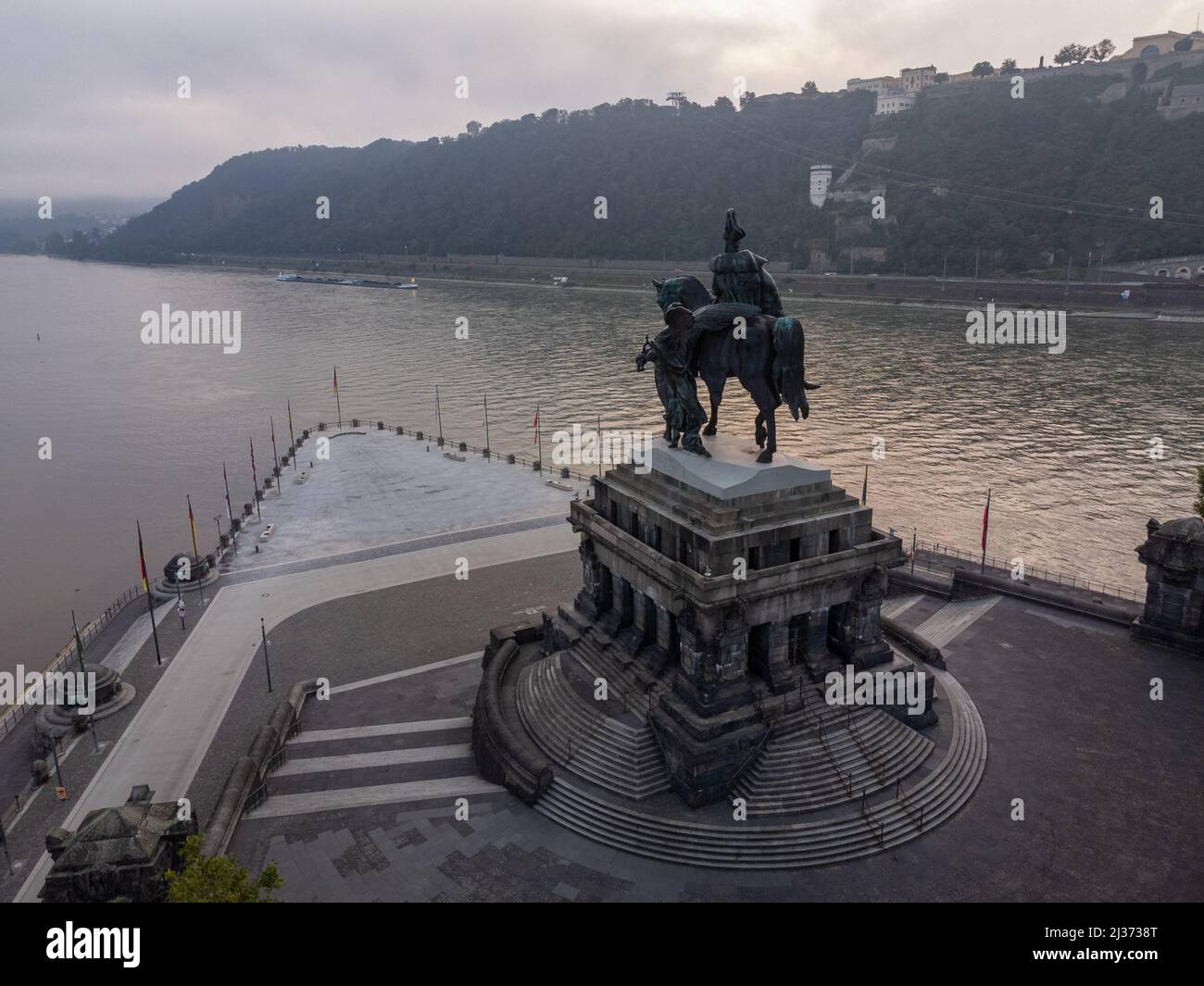View of The Kaiser Wilhelm Statue in Koblenz, Germany Stock Photo - Alamy