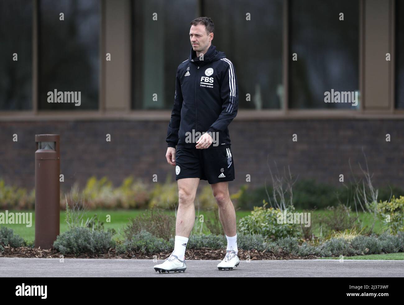Leicester City's Jonny Evans during a training session at the LCFC ...