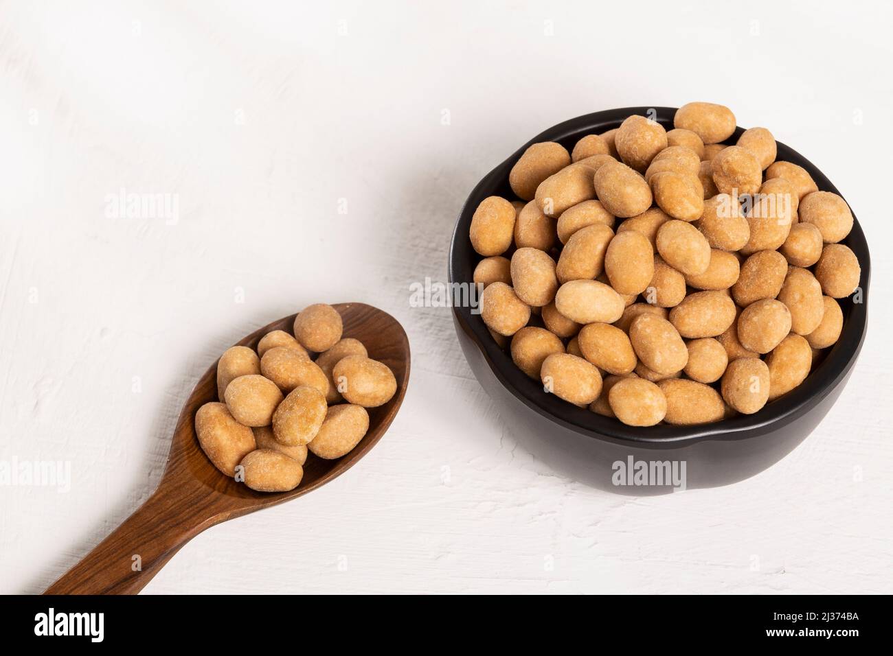Tasty Peanuts Covered With A Crunchy Layer Of Wheat Flour Stock Photo ...