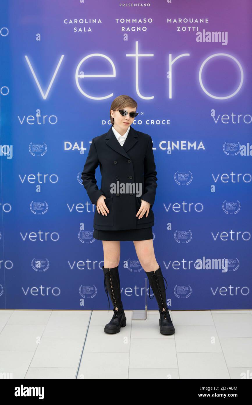 Rome, Italy, April 06, 2022 - Actress Carolina Sala, dress Dior ...