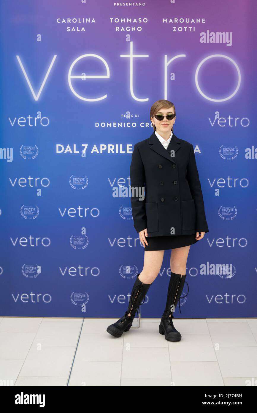 Rome, Italy, April 06, 2022 - Actress Carolina Sala, dress Dior ...