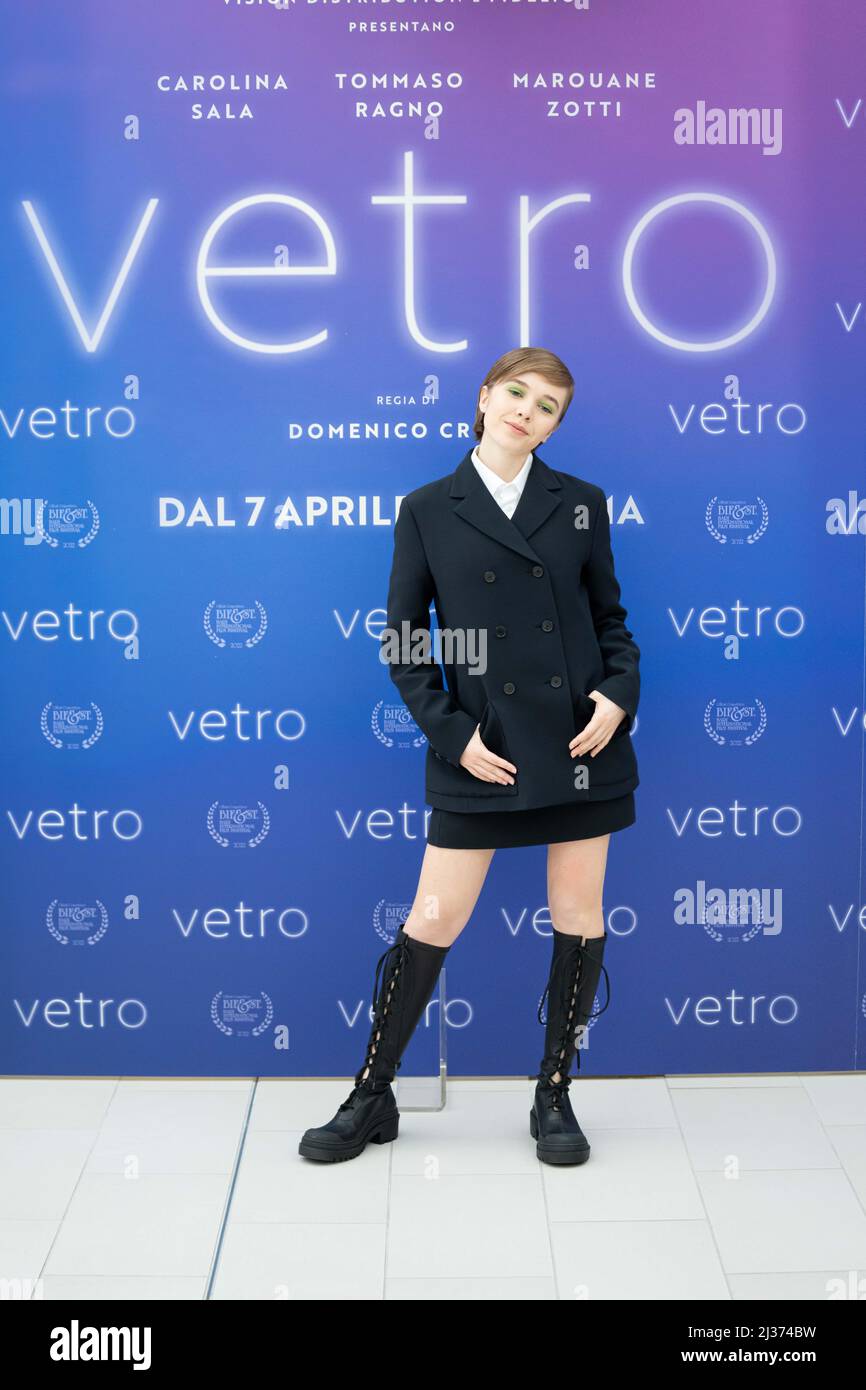 Rome, Italy, April 06, 2022 - Actress Carolina Sala, dress Dior ...