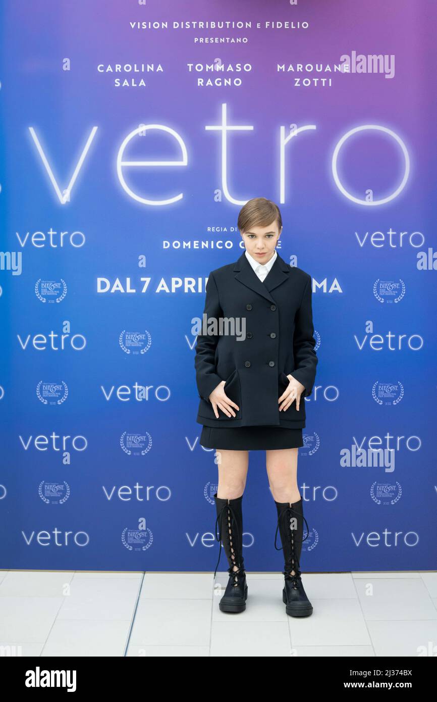 Rome, Italy, April 06, 2022 - Actress Carolina Sala, dress Dior ...