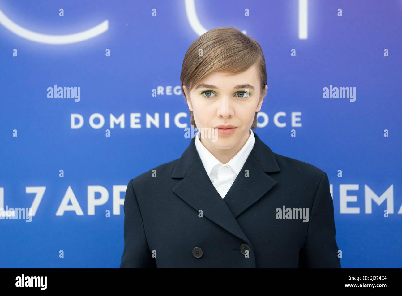 Rome, Italy, April 06, 2022 - Actress Carolina Sala, dress Dior ...