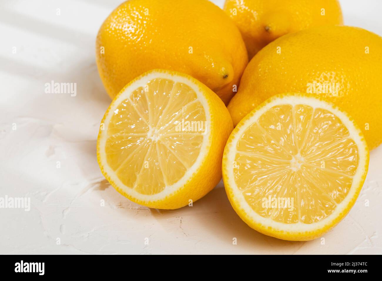 Ripe And Fresh Fruit, Yellow Lemon - Citrus Meyeri Stock Photo - Alamy