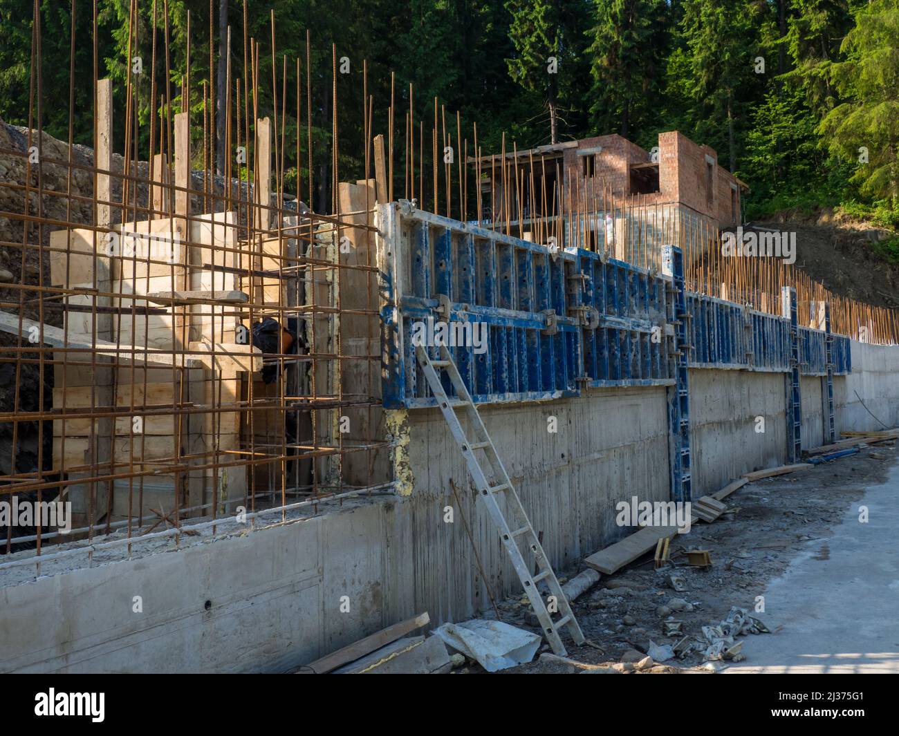 Reinforcing foundation for a building Stock Photo - Alamy