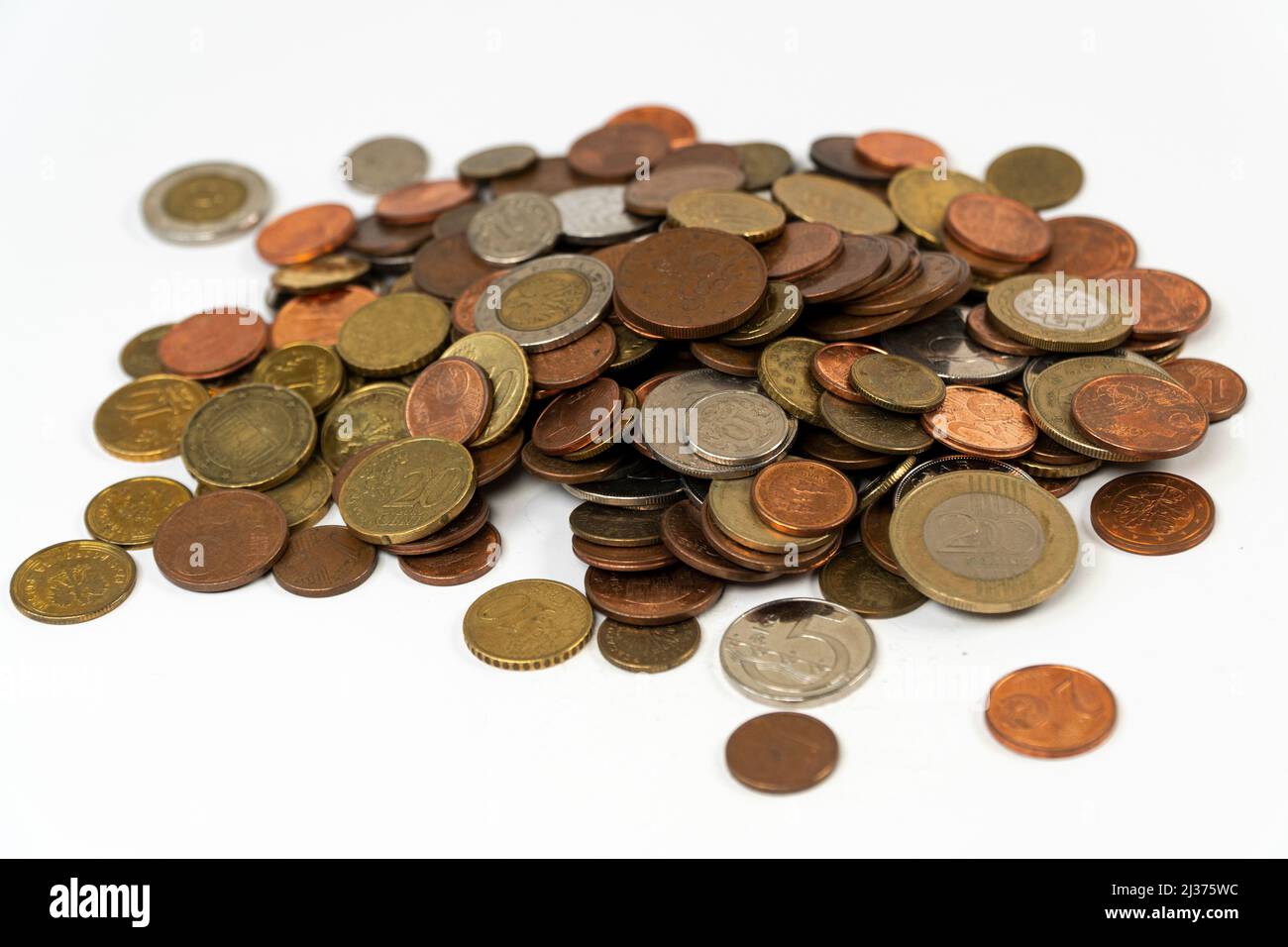 Pile Of Pennies On Doorstep