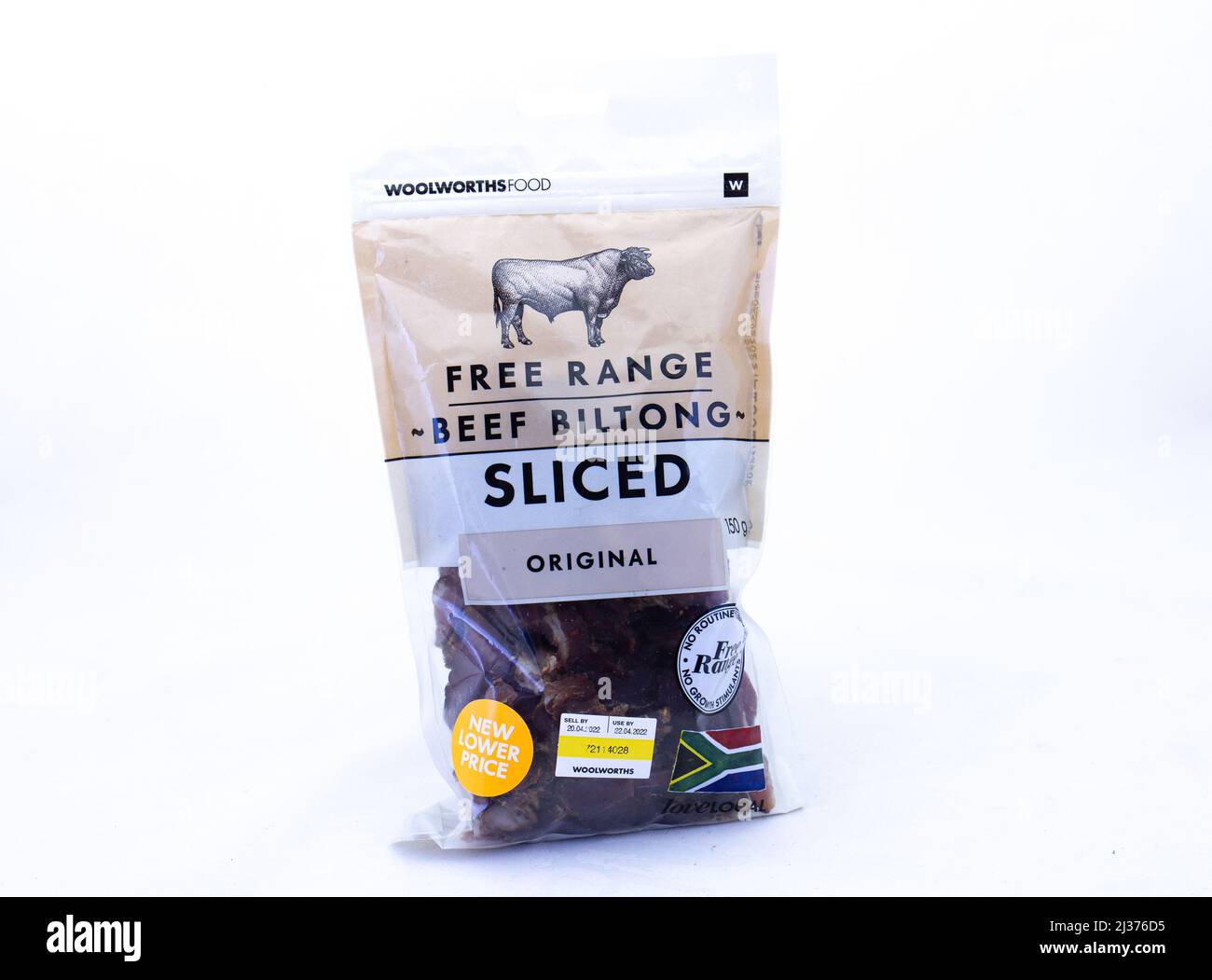 Johannesburg, South Africa - a packet of free range beef biltong from ...