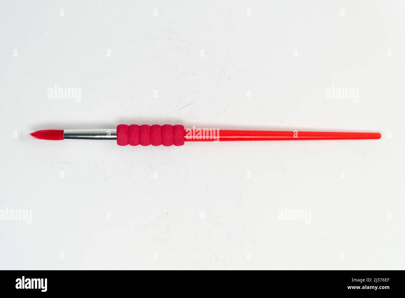 Paintbrush isolated on white background, art brush, painting tool front ...