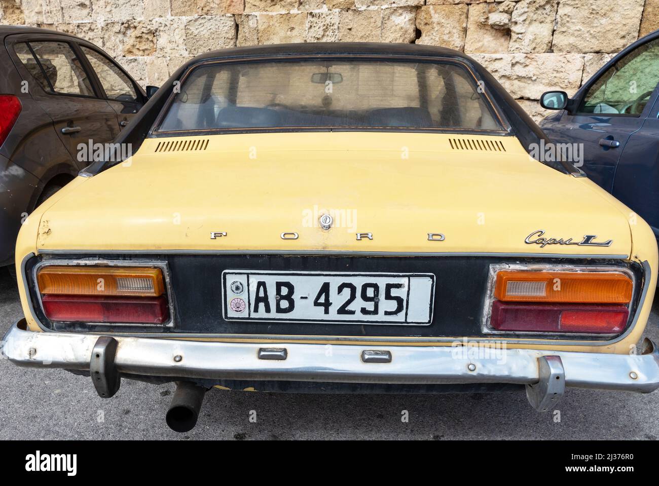 A Classic Ford Capri Rhodes Greece Stock Photo - Alamy